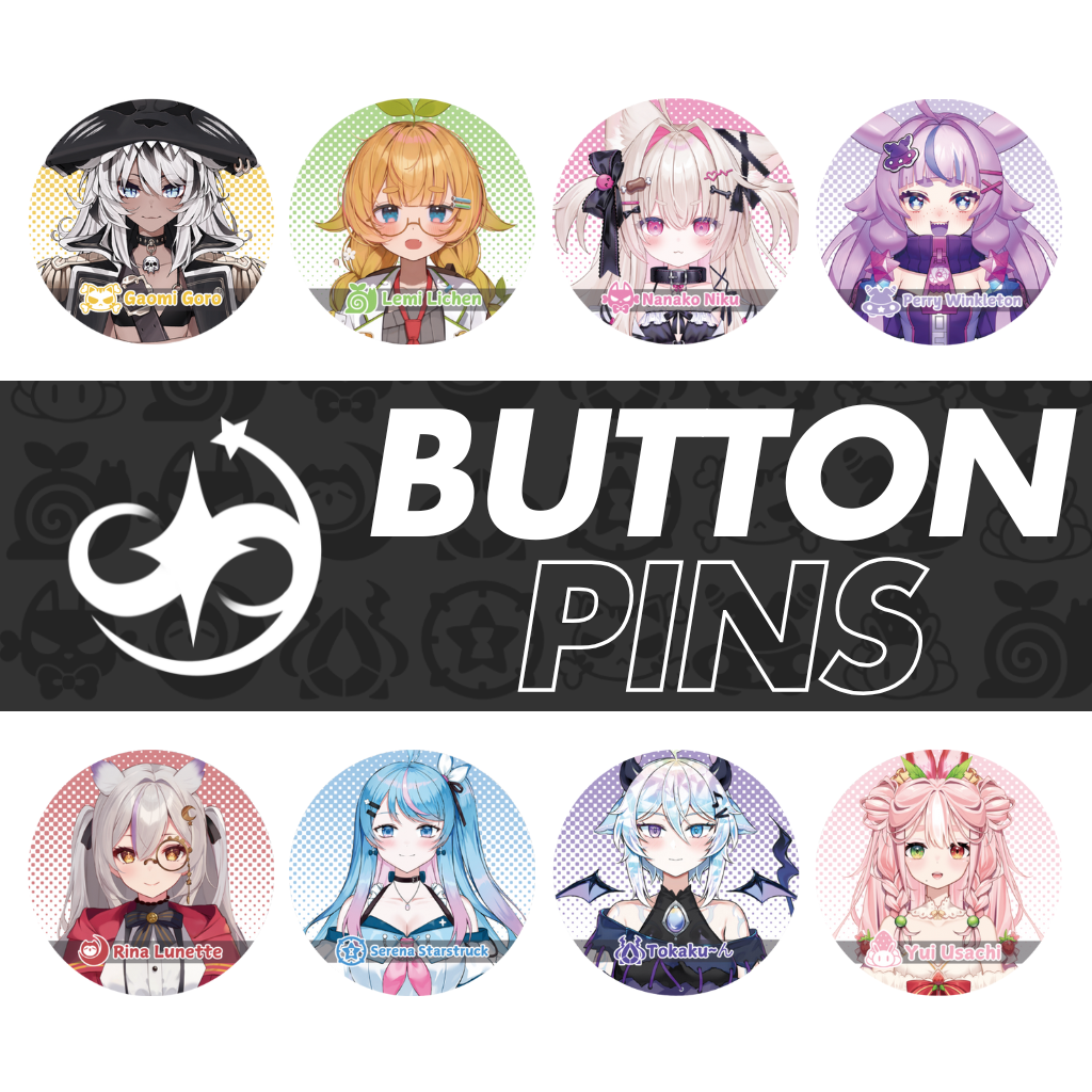 INFINIUM Button Pin Collection – Stellar Verse Productions Store